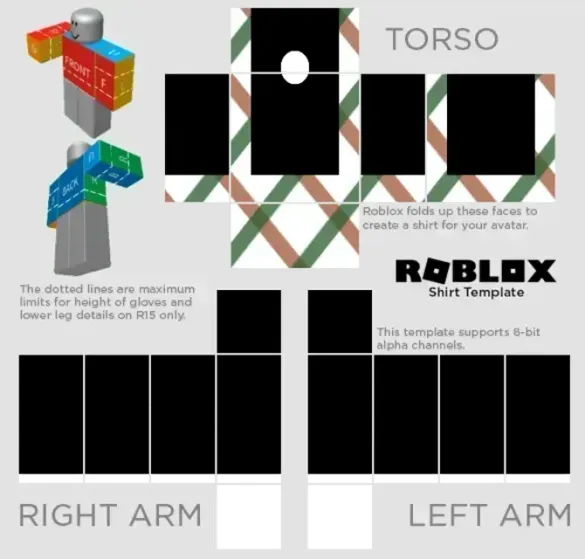 Roblox Plaid Slip Dress Template by Pixlr to preview and edit.