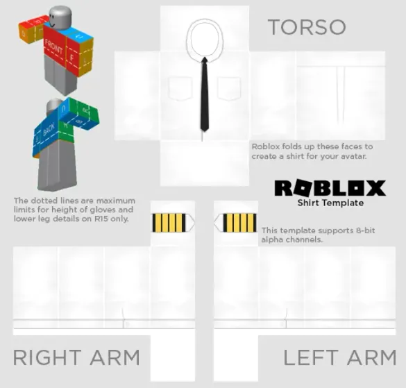 Roblox Pilot Uniform #2 Template by Pixlr to preview and edit.